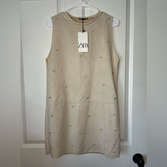 Zara | Dresses | Nwt Zara Cream Sequin Sheath Mini Dress | Poshmark